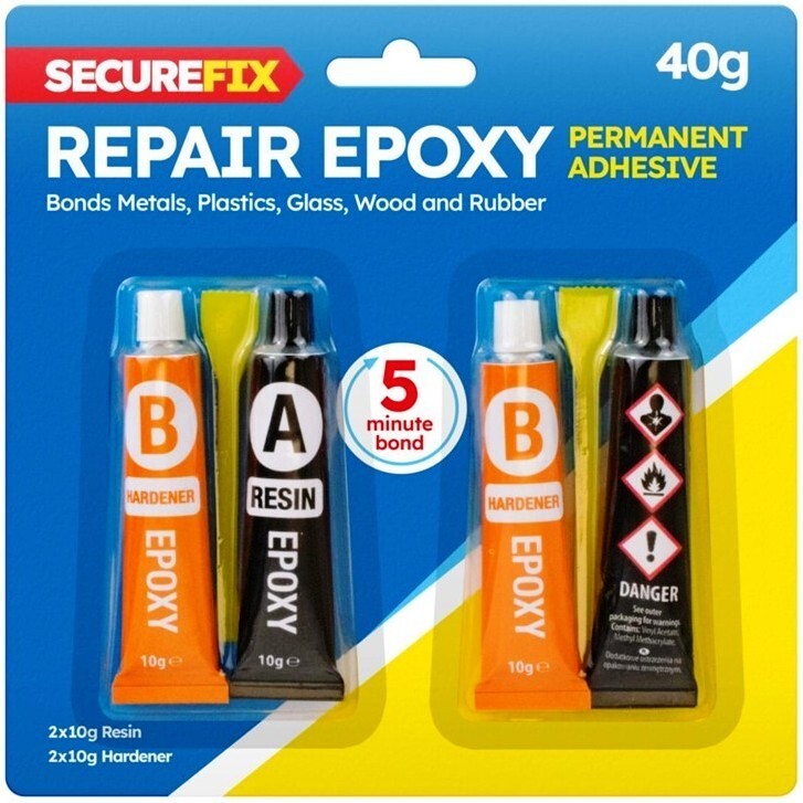 4 x Epoxy Glue Resin Strong Adhesive Kit Hardener Bonds Metal Plastic ...
