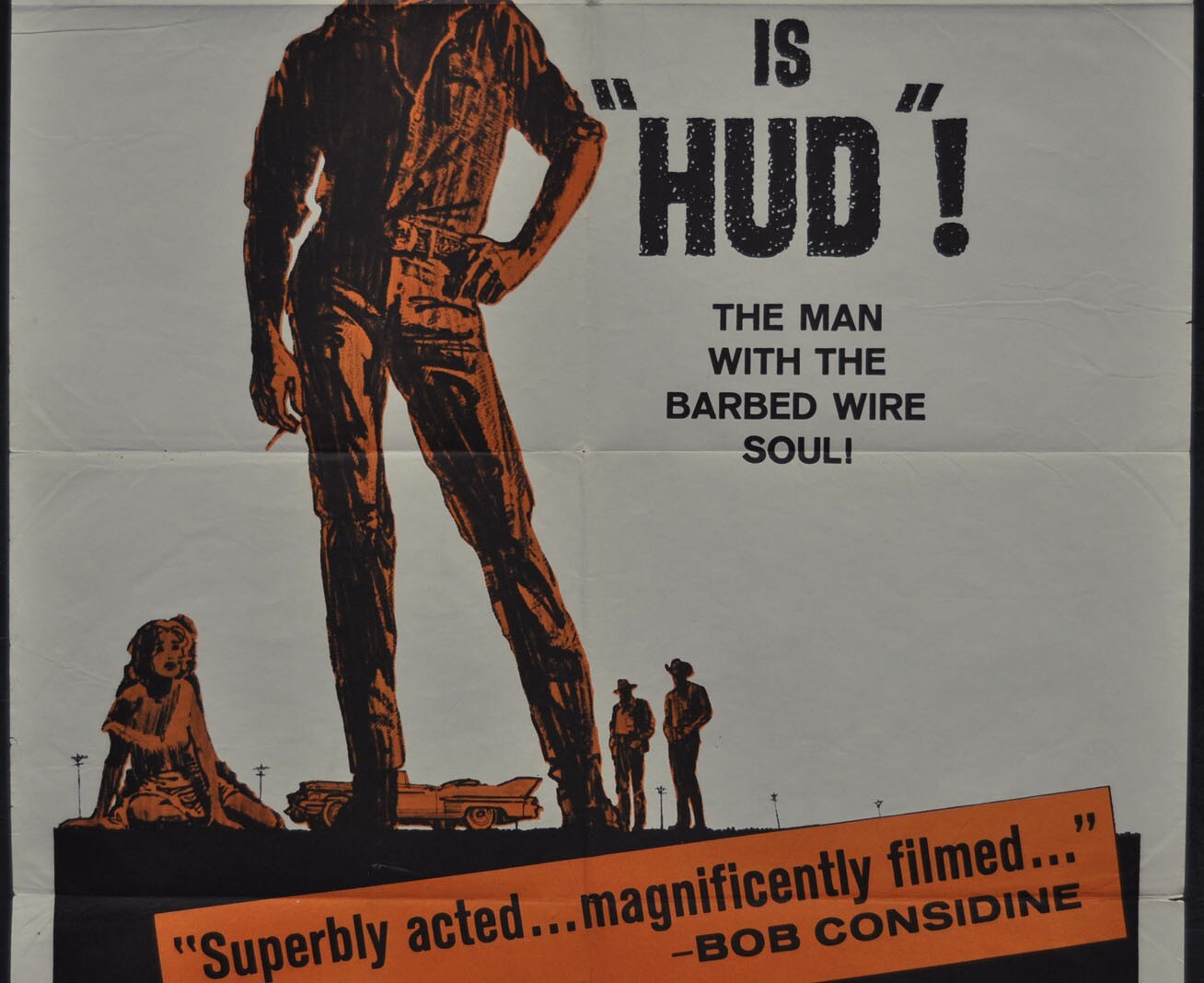 HUD 1963 Original 27X41 MOVIE POSTER PAUL NEWMAN MELVYN DOUGLAS | eBay