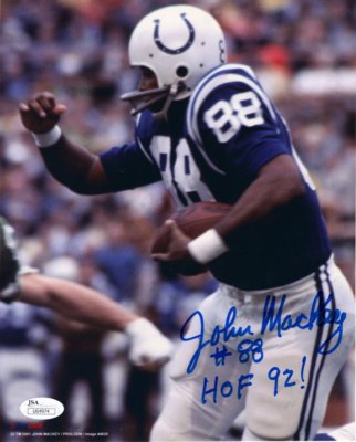 John Mackey Baltimore Colts Signed #88 HOF 92! Color 8x10 Photo JSA ...
