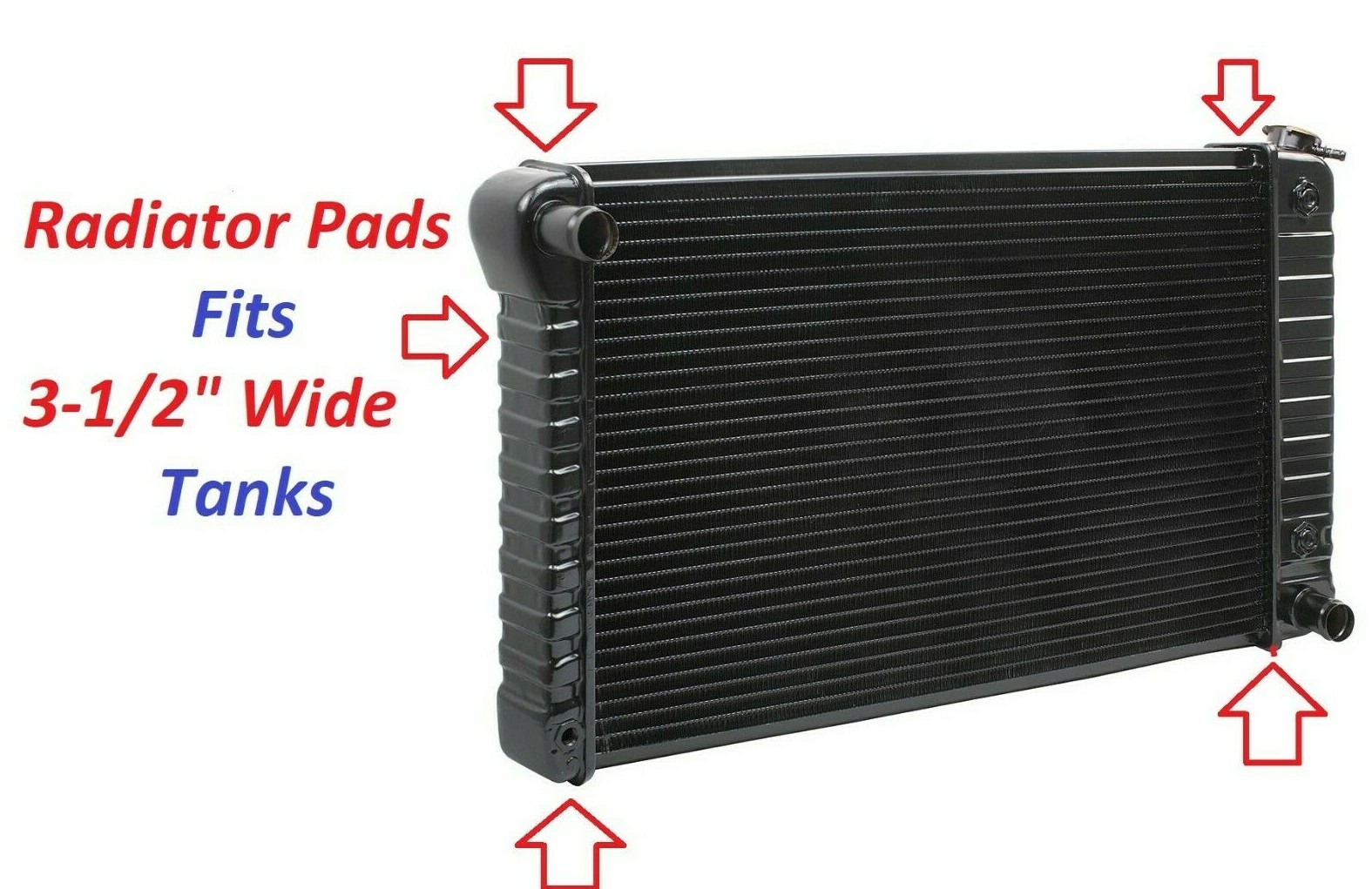 Radiator Pad Insulators Rubber Cushion 68-82 GM Correct 4pcs Correct ...