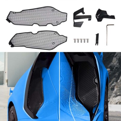 CNC Side Vent Intake Mesh Grille Insert Grill Guard For Corvette C8 ...