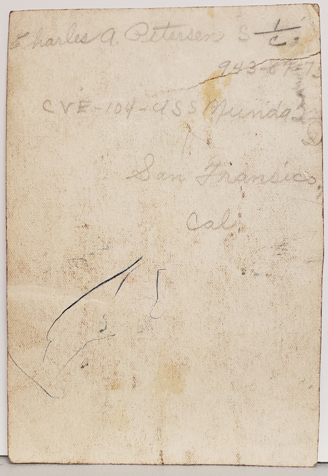 WW2 USN CASABLANCA USS MUNDA AIRCRAFT CARRIER PACIFIC FLEET ID CHARLES ...