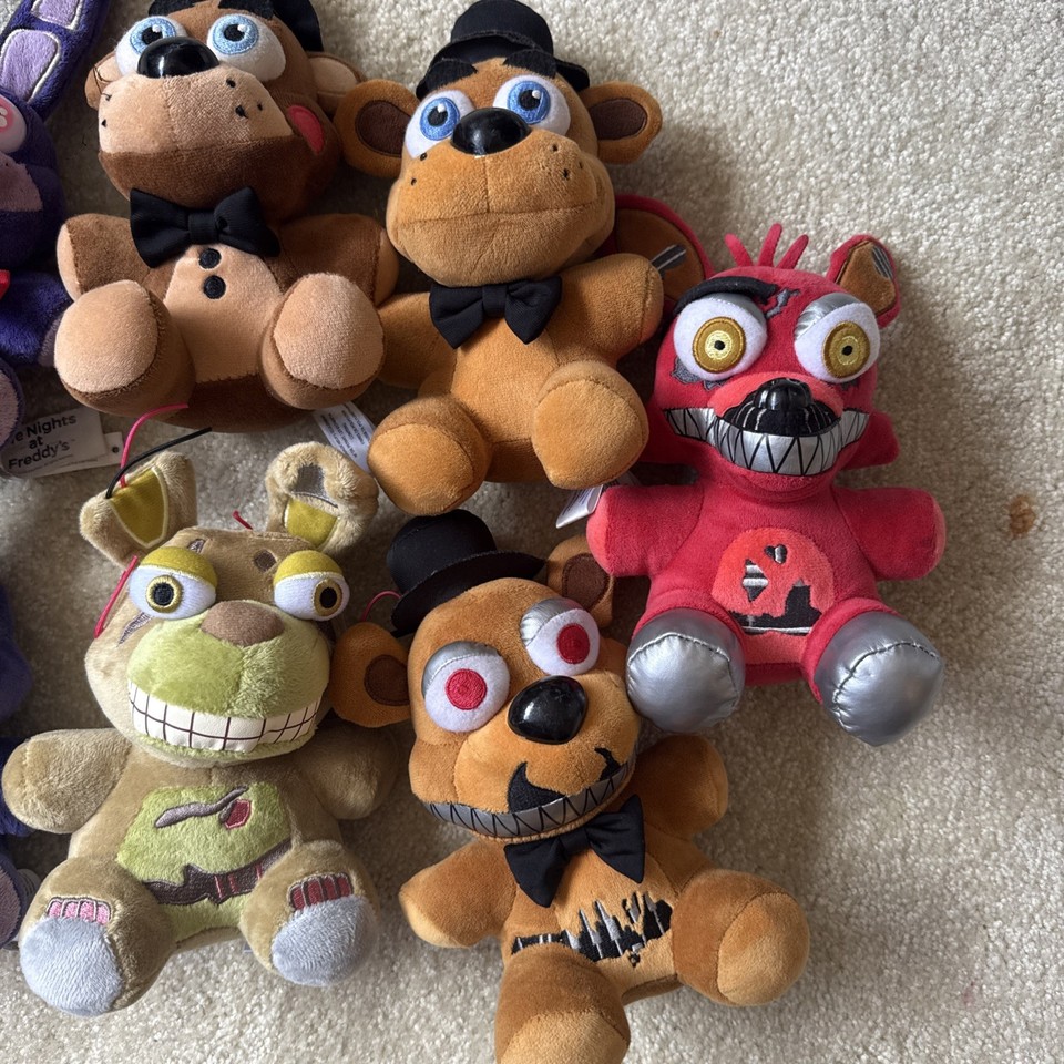 Five Nights At Freddy’s Plush Lot Of 11 fnaf Funko Stuffed Animals Red ...