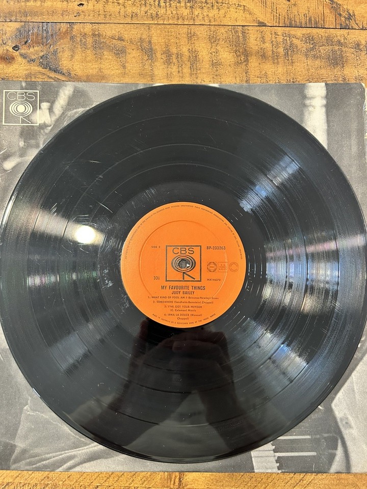 Judy Bailey. My Favourite Things. Vinyl LP. 1st Australian Press Mono ...