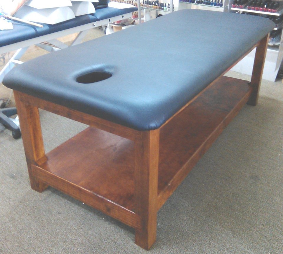 ULTRASTYLE THAI MASSAGE TABLE CHOC WALNUT FLAT RACK L190 H65 W85cm AUS ...