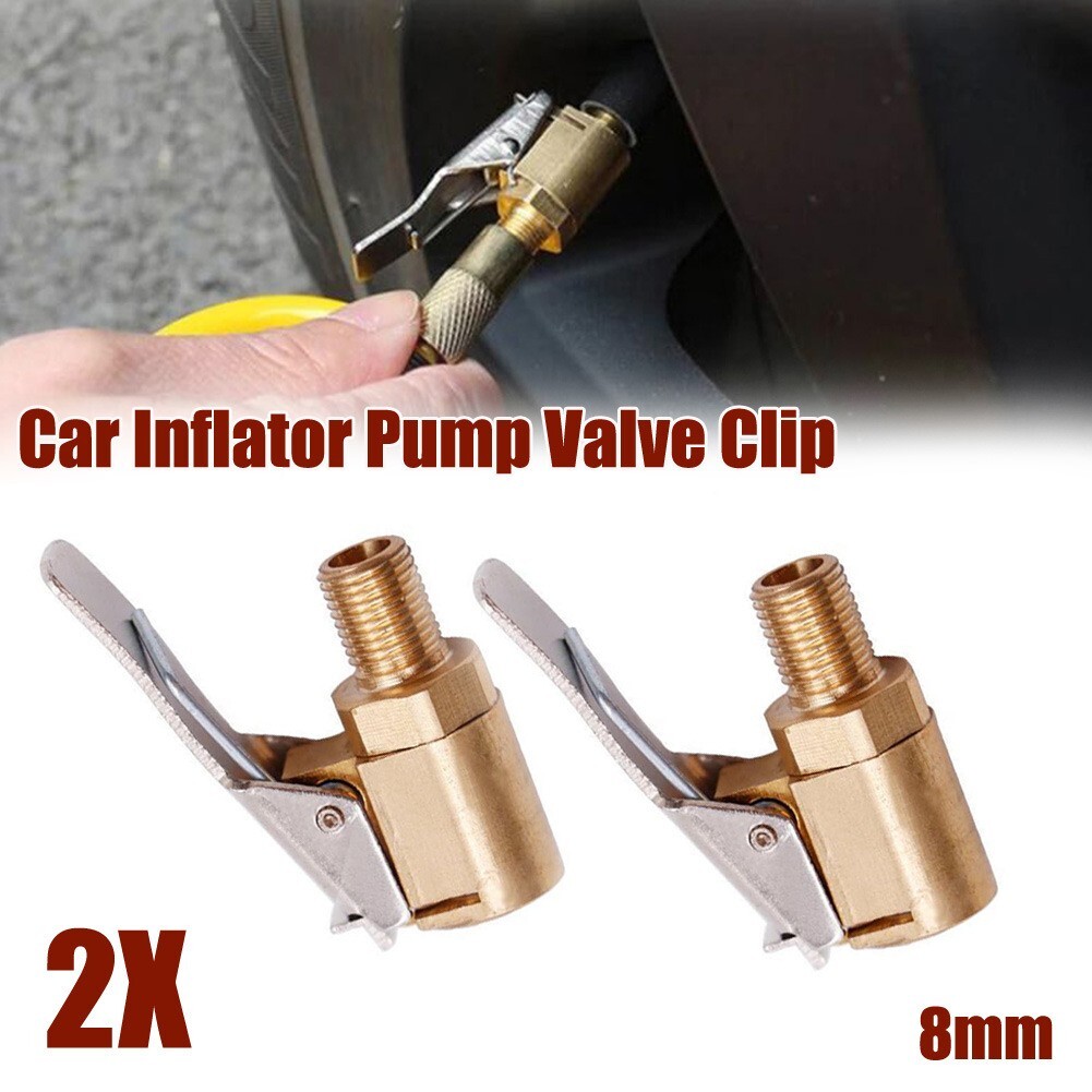 Tyre Valve Inflation 2pc Copper Quick Release Tire Inflation Valve ...