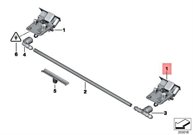 BMW 61667183343 Genuine OEM Washer Nozzle for sale online | eBay