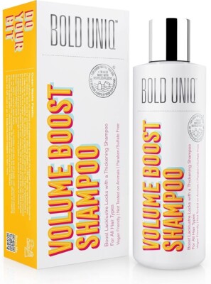 Bold Uniq Volume Boost Shampoo Thickening Volumizing Sulfate Free Vegan ...