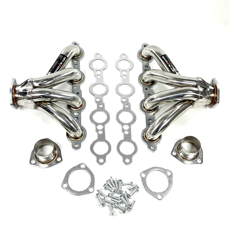 LS Tight-fit Block Hugger Stainless Steel Exhaust Headers FOR LS1 LS2 ...