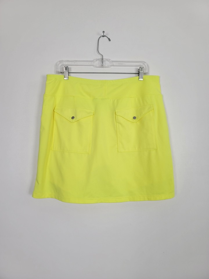 Jofit Bright Yellow Skort Skirt Womens Size Large Activewear Golf ...