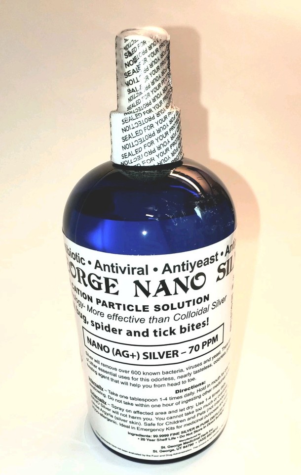 St. George Medicinal Herb Nano Silver Colloidal Spray 70 PPM 16 FL OZ ...