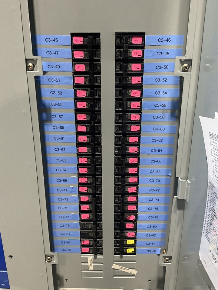 GE 400 Amp 208V MLO Panelboard 3PH 4W AQF384MBX🟦 | eBay