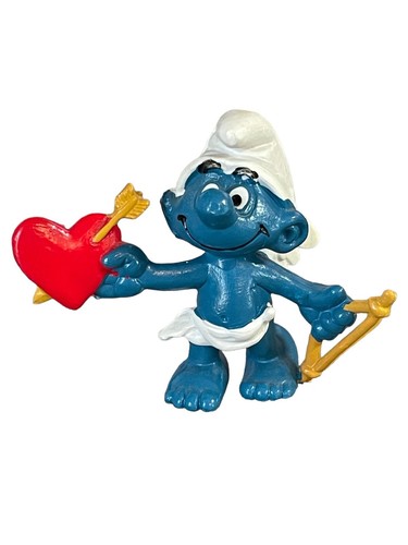 Smurf Cupid Valentine Vintage Figure PVC 1980 Schleich | eBay