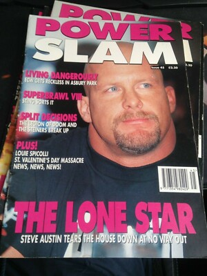 WWE Power Slam Magazine # 45 STEVE AUSTIN WWF Wrestling Magazine ...