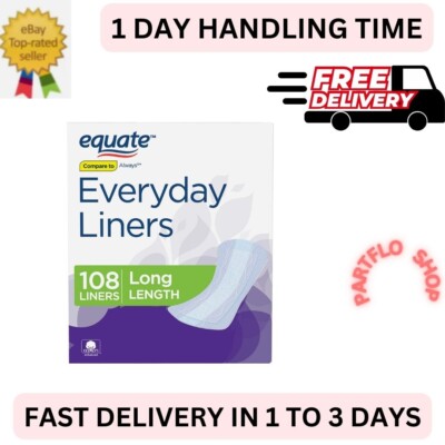 Equate Everyday Liners, Long, Unscented (108 Count) | eBay