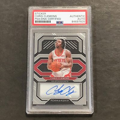 2020-21 Panini Prizm #PE-CCL Chris Clemons Signed Card AUTO PSA Slabbed ...