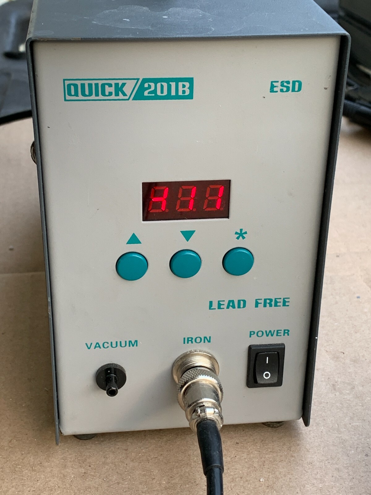 Quick QK201B Soldering / Desoldering Station w/Handpiece & Stand | eBay