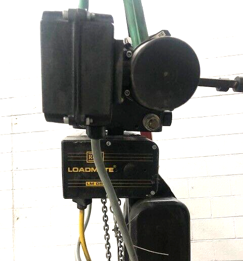 R&M LOADMATE LM05 1 TON HOIST SERIAL#G0715318 2000LBS CAPACITY 460VOLT ...