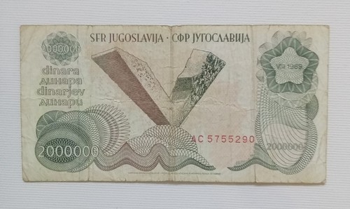 Yugoslavia banknotes-2000000 dinara 1989-VH-HF | eBay
