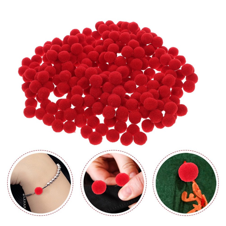 250 Pcs Pom Poms Arts and Crafts Assorted Pompom Balls Artificial ...