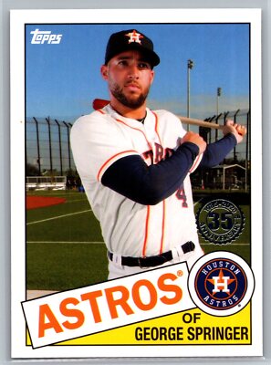 2020 Topps #85-45 George Springer 1985 Topps 35th Anniversary (Series ...