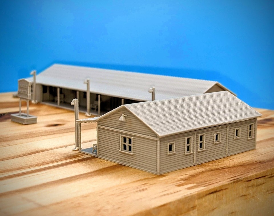 HO Scale - Bates Motel - 1:87 Scale Building | eBay