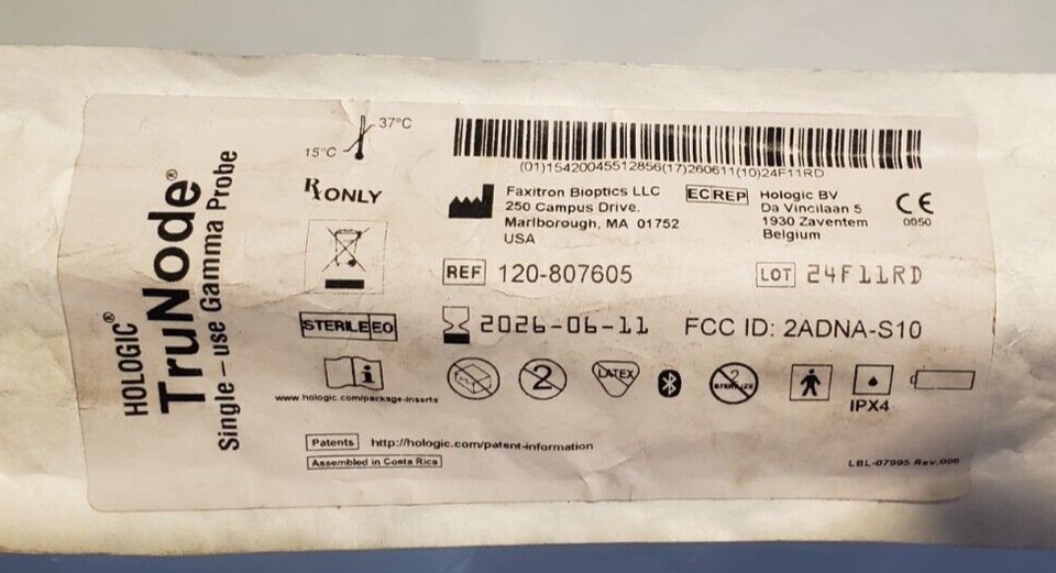 NEW - Hologic TruNode Single Use Gamma Probe - 120-807605 | eBay