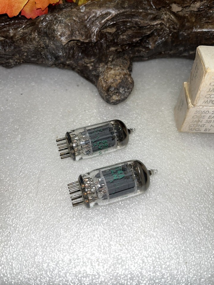 5814A Matched Pair Vacuum Tubes Sylvania Grey Plate Hickok Tested | eBay