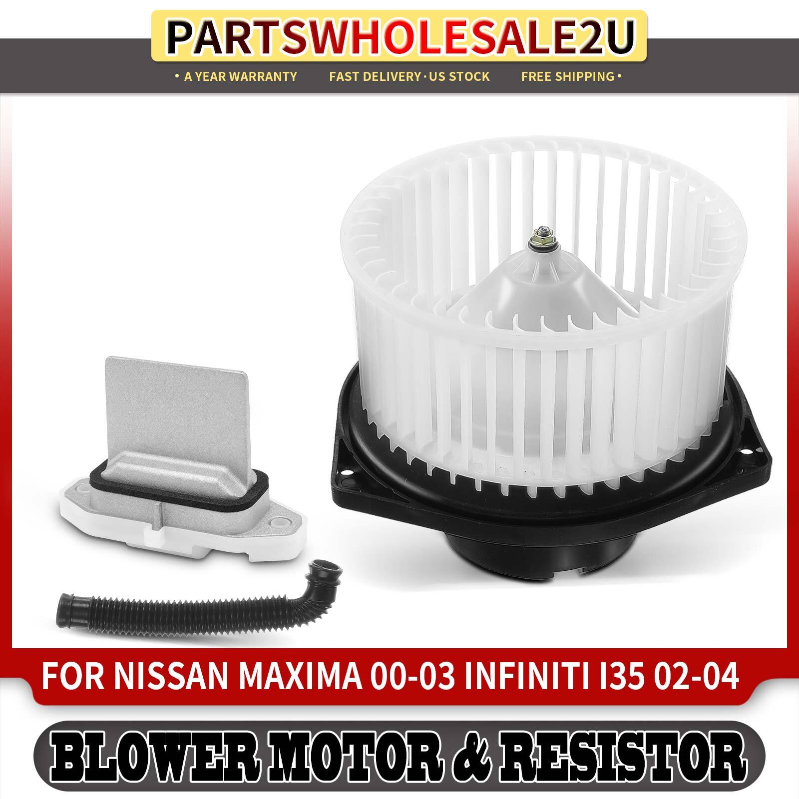 Front HVAC Blower Motor & Resistor Kit for Nissan Maxima 00-03 Infiniti ...