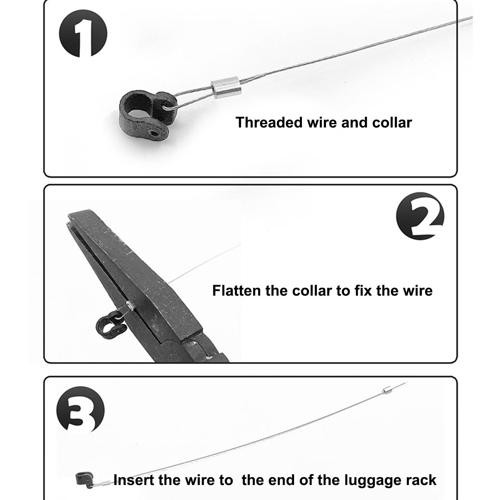 Durable Steel Front Crossing Cable Rainforest Line for Trx-4 Trx-6 BENZ ...