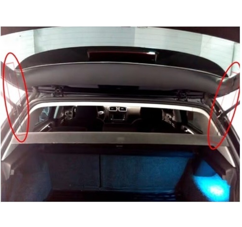 2X Boot Parcel Shelf String Cord Tonneau Strap For Ford Fiesta Mk4 Mk5 ...