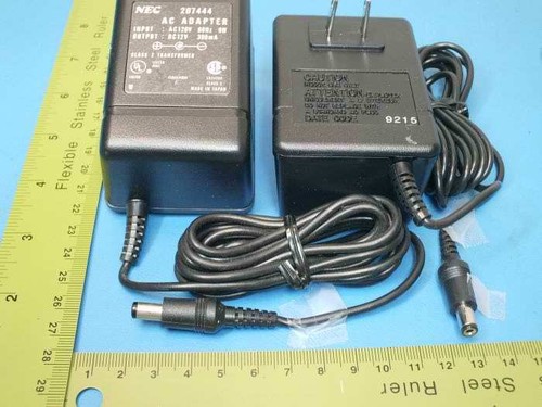 AC-DC Power Adapter 12VDC , 300mA , 120VAC, 9W , NEC 207444 | eBay
