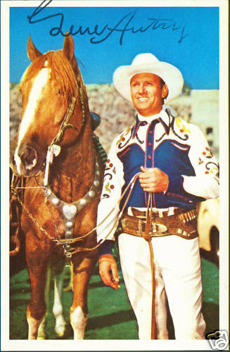 AUTOGRAPH MLB GENE AUTRY SIGNED Postcard Baseball COA | eBay