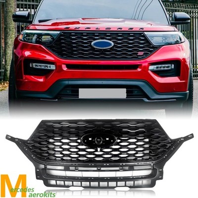 Fits Ford Explorer 2020-23 Front Bumper Upper Grille Assembly Gloss ...