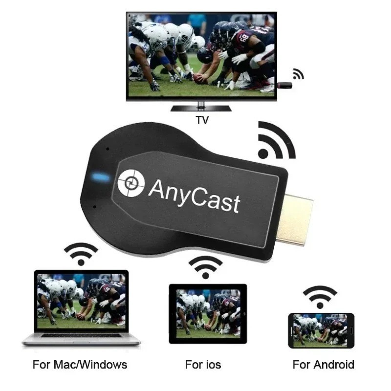 4K WiFi HDMI Anycast Miracast Airplay TV Wireless Display DLNA Dongle ...