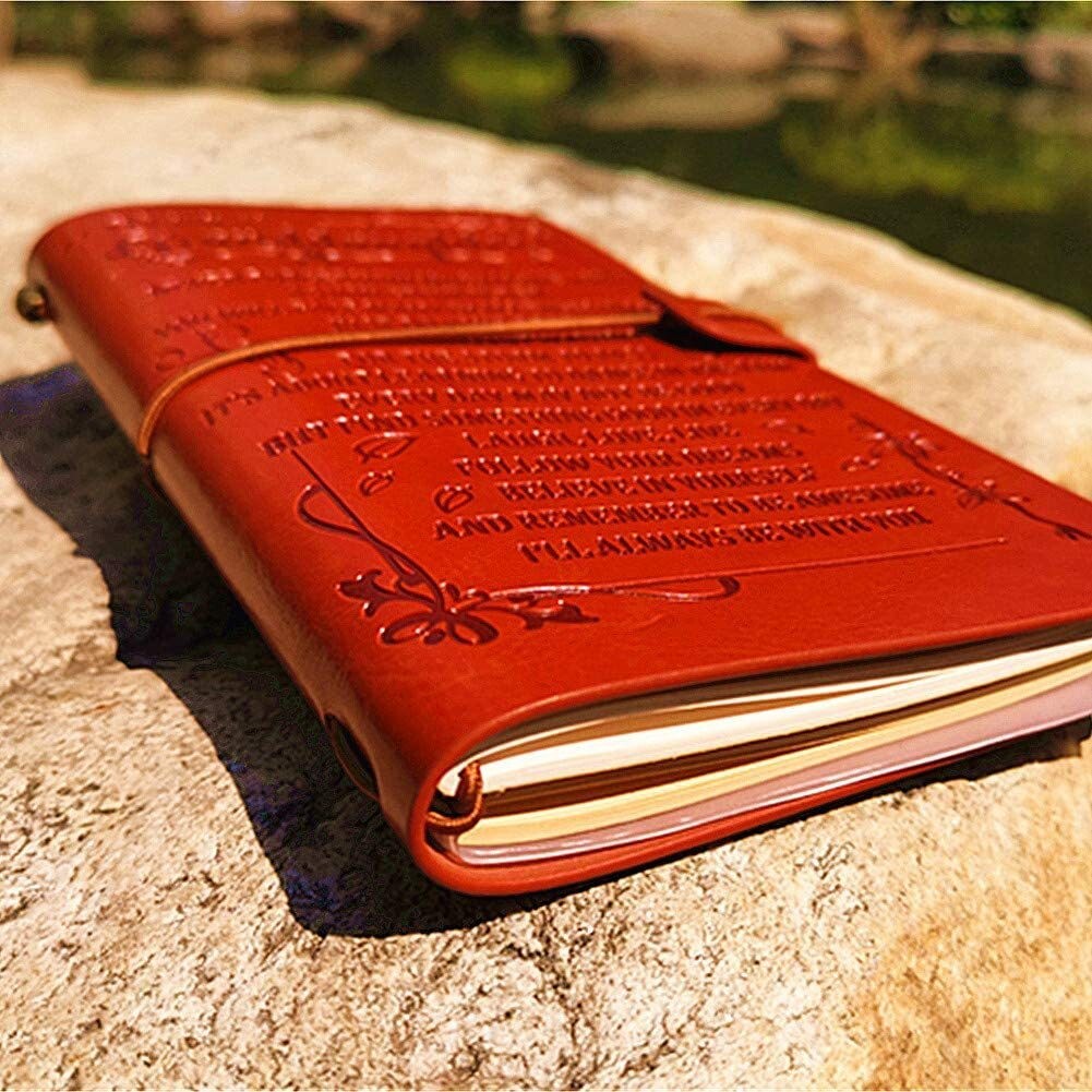 To My Daughter Love Dad Engraved Leather Journal Notebook Diary Gift ...