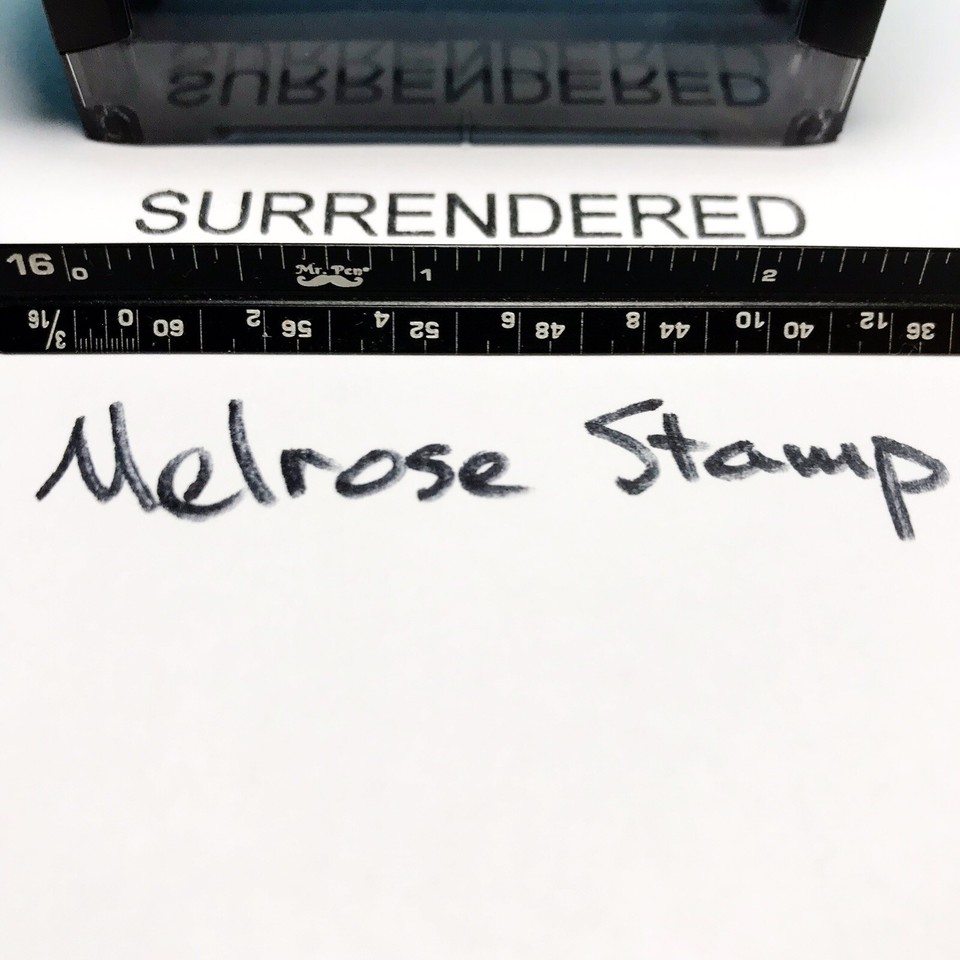 Surrendered Rubber Stamp Black Ink Self Inking Ideal 4913 | eBay