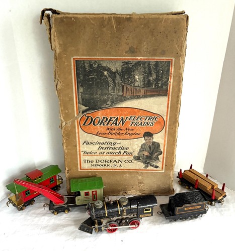 Dorfan Prewar O or Narrow Gauge Speedster Wreck Train Set! Boxed! PA ...
