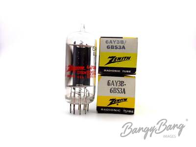 2 Vintage Zenith 6AY3B/6BS3A Damper Diode Half Wave Rectifier Audio ...