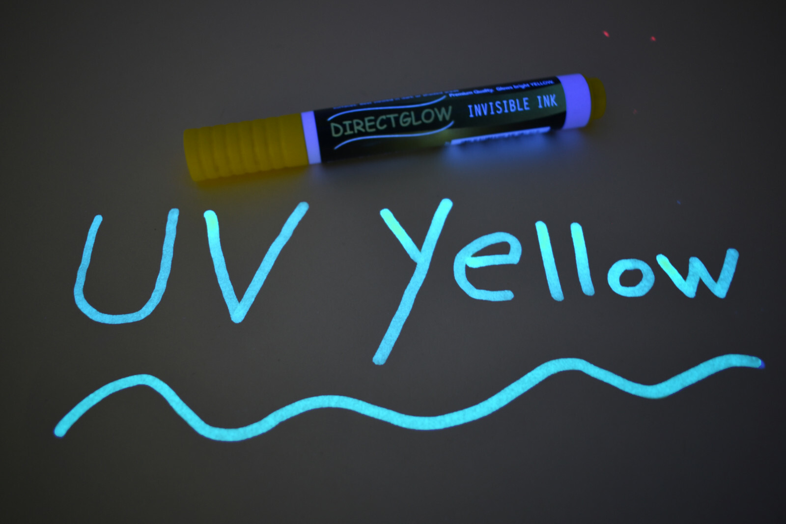 DirectGlow XL Invisible Yellow UV Blacklight Reactive Ink Marker Pen 3 ...