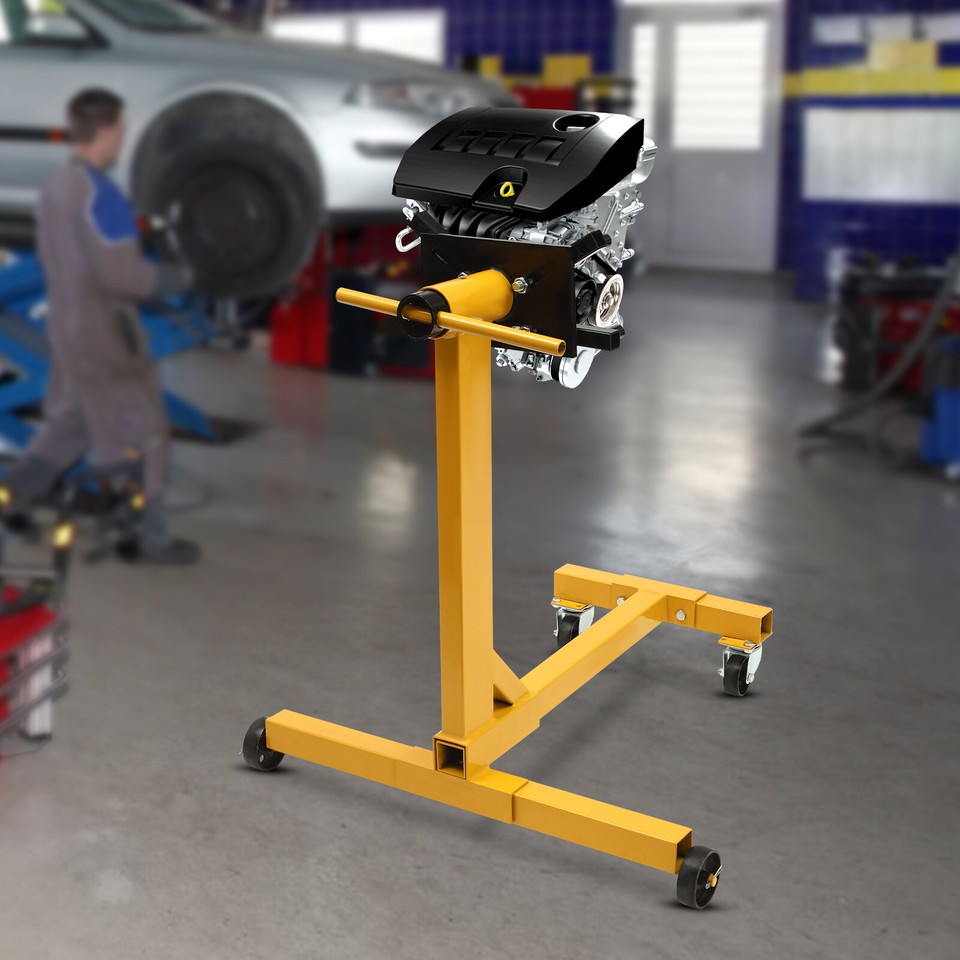 750-2000LBS Folding Engine Stand Vehicle Engine Block Stand 360 Degree ...