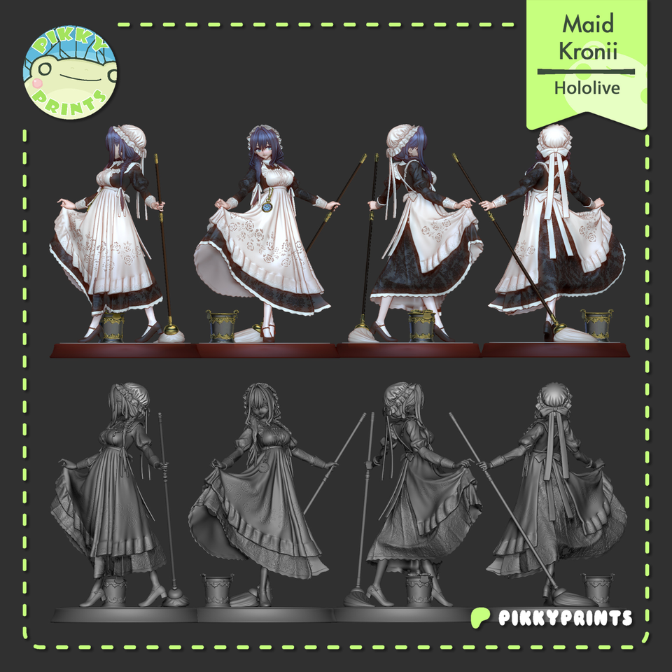Maid Kronii Figure 1/7 Scale Resin Model Kit (Hololive) | eBay