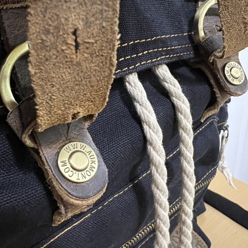 Aukmont Black Canvas Backpack | eBay