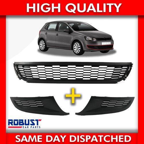 FRONT BUMPER LOWER CENTER GRILLE SET FOR VOLKSWAGEN POLO 6R0853665C ...