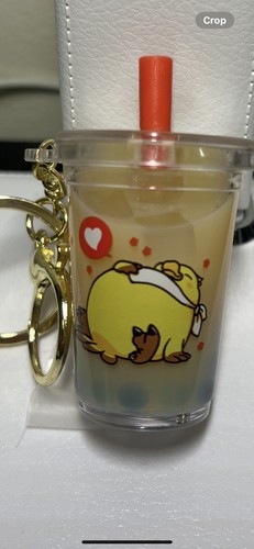 Gong Cha x Final Fantasy XIV Fat Cat Chocobo Moogle Boba Key Chain ...