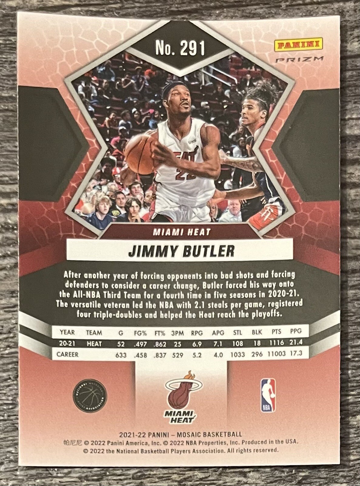2021-22 Panini Mosaic - All NBA Silver Prizm #291 Jimmy Butler for sale ...
