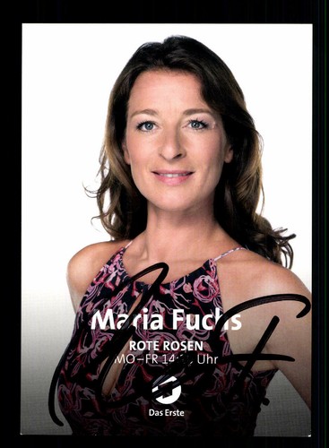 Maria Fuchs Rote Rosen Autogrammkarte Original Signiert ## BC 156622 ...