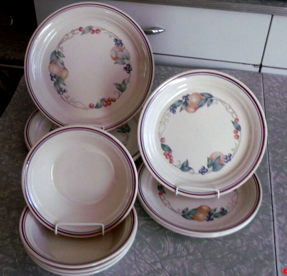 CORELLE 12 PC. DINNERWARE SET in the POPULAR SANDSTONE "ABUNDANCE ...