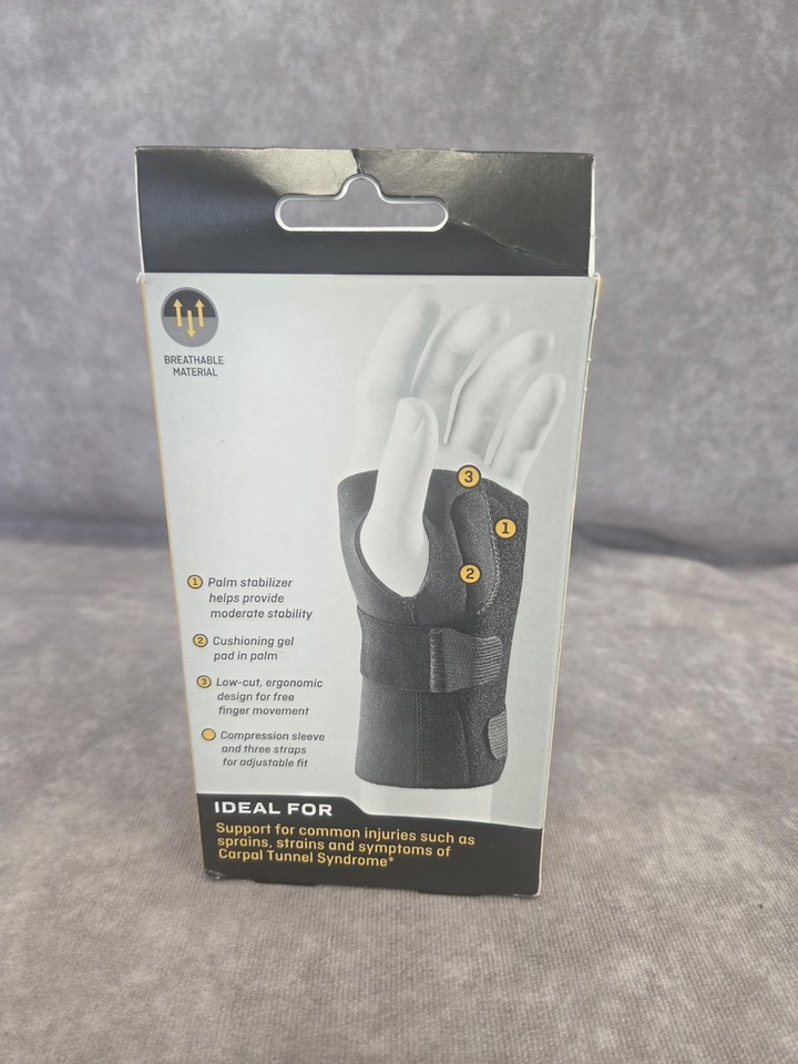 3M Futuro Compression Stabilizing Wrist Brace Left Hand S/M Moderate Support | eBay
