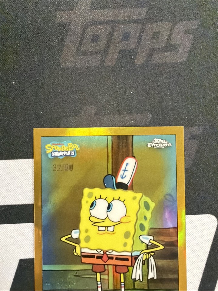 2025 Topps Chrome SpongeBob SpongeBob SquarePants True Gold /50 SSP #25 ...